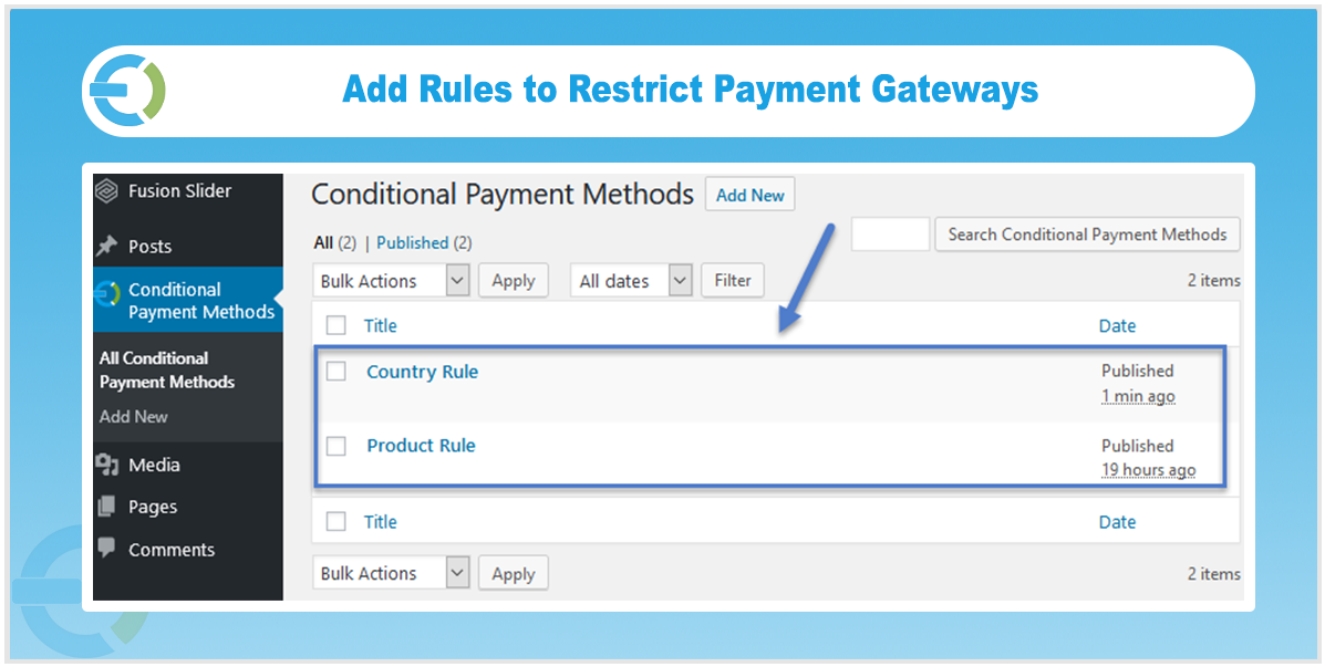 WooCommerce Conditional Payment Gateway Per Product, User Role & More by extendons